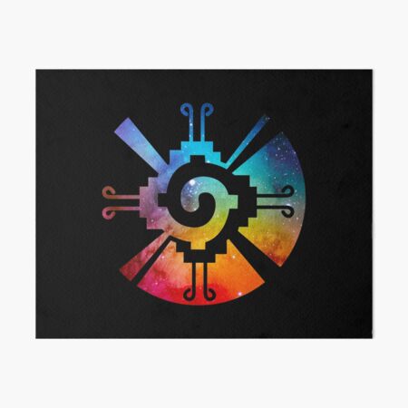 "Hunab Ku Aztec Mayan Galaxy Symbol" Art Board Print by signsandsymbols ...