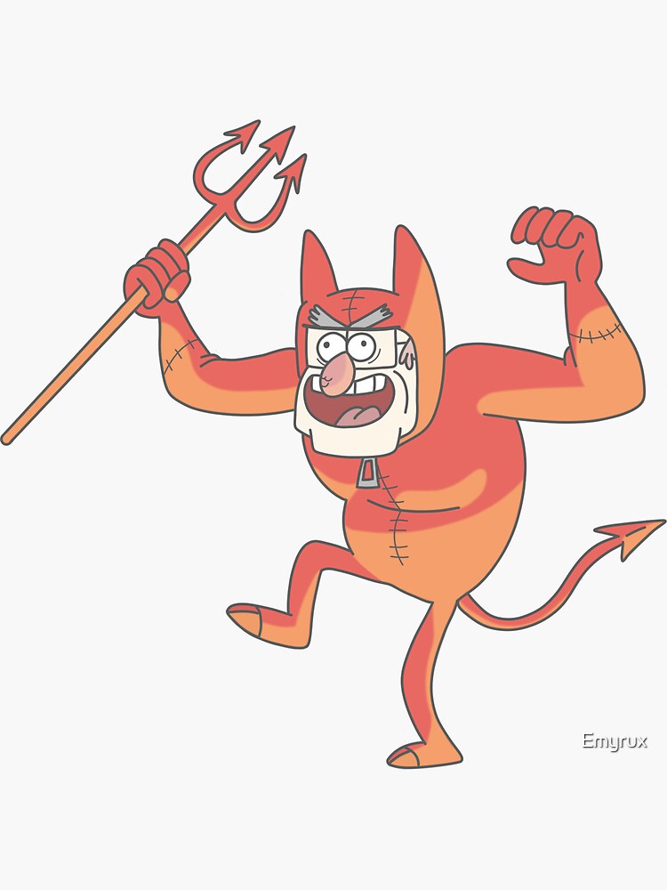 "Devil Grunkle Stan" Sticker for Sale by Emyrux | Redbubble