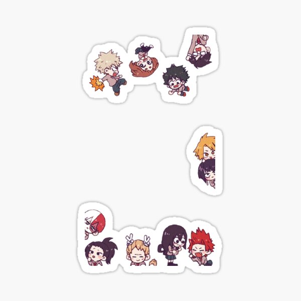 "my hero academia sticker pack" Sticker for Sale by nyta2004 | Redbubble