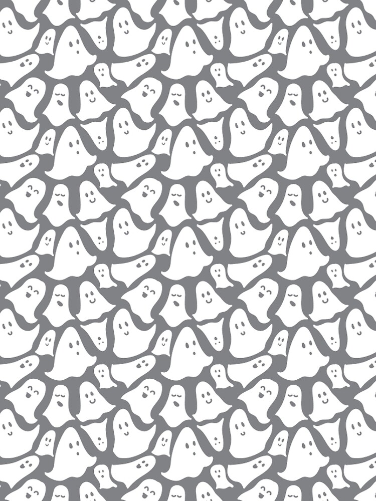 Cute Spooky Ghost Grey Pattern Leggings sold by Sammy Silverman | SKU ...