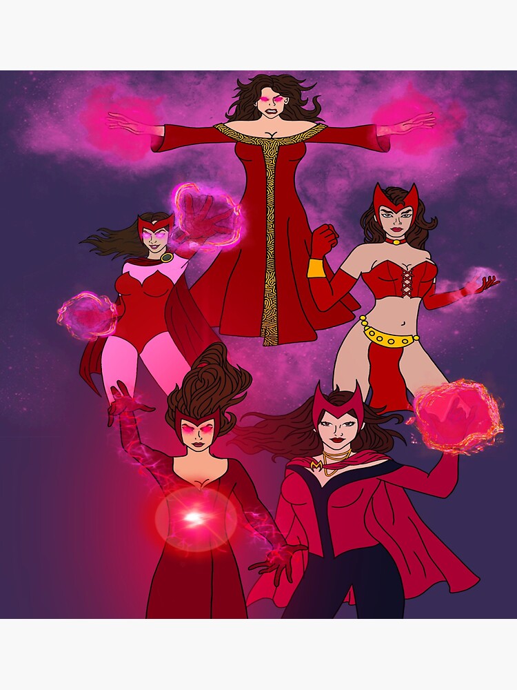 "Scarlet Magic" Sticker for Sale by austygreen | Redbubble