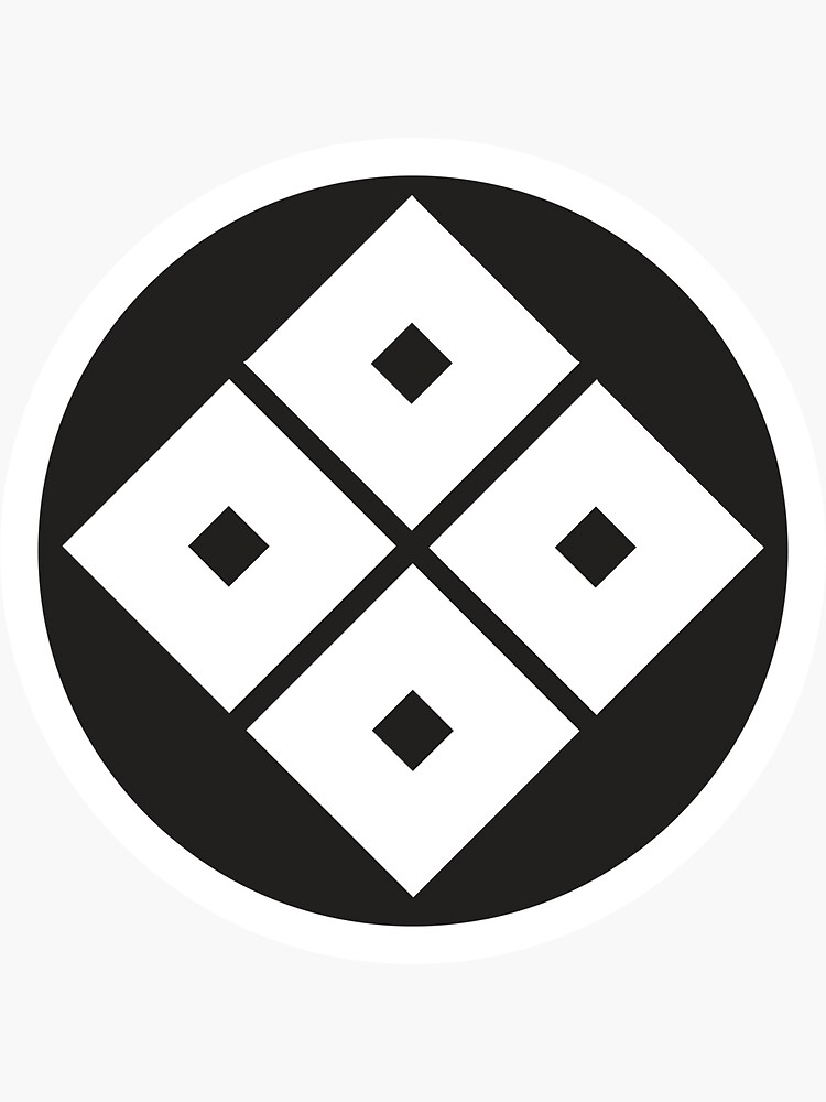 "Kamei Kimura Sasa Japanese Kamon Emblem Symbol" Sticker for Sale by ...