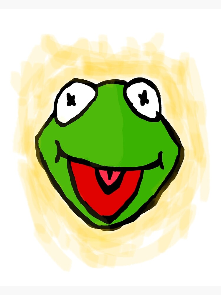"kermit the frog fan art" Art Print by Sandis008 | Redbubble