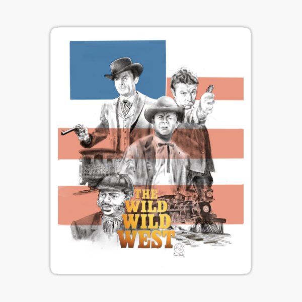 "The Wild Wild West " Sticker for Sale by GunnerStudios | Redbubble