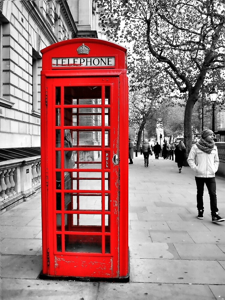 "Red telephone box" Poster for Sale by pinoyborian | Redbubble