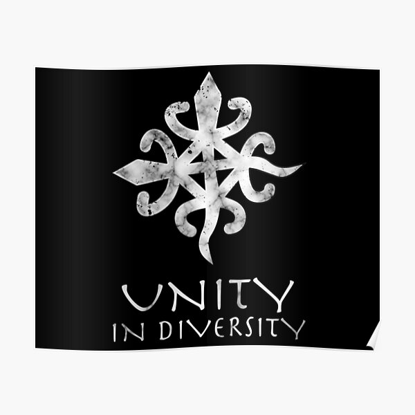 "West Africa Adinkra Symbol meaning Unity Diversity" Poster by ...