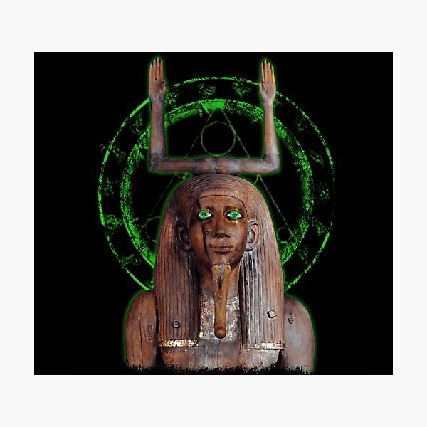 "Heka Egyptian God of Magic" Photographic Print for Sale by ...