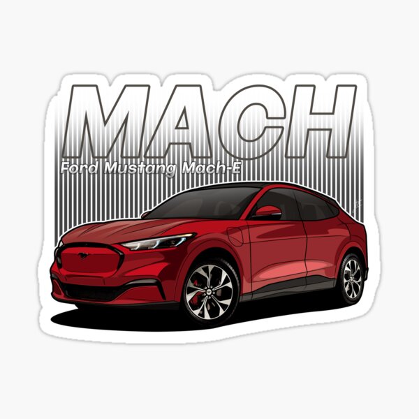 "Ford Mustang Mach-E" Sticker for Sale by JI-AutoDesign | Redbubble