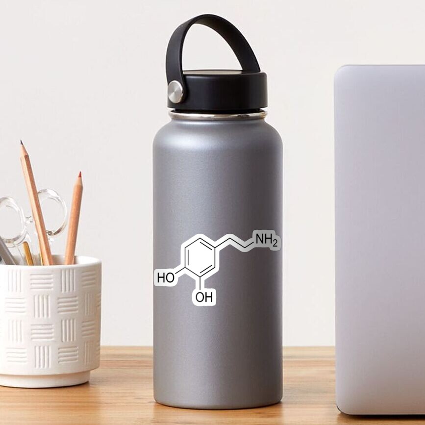 "Dopamine Molecule" Sticker for Sale by laurenpears | Redbubble