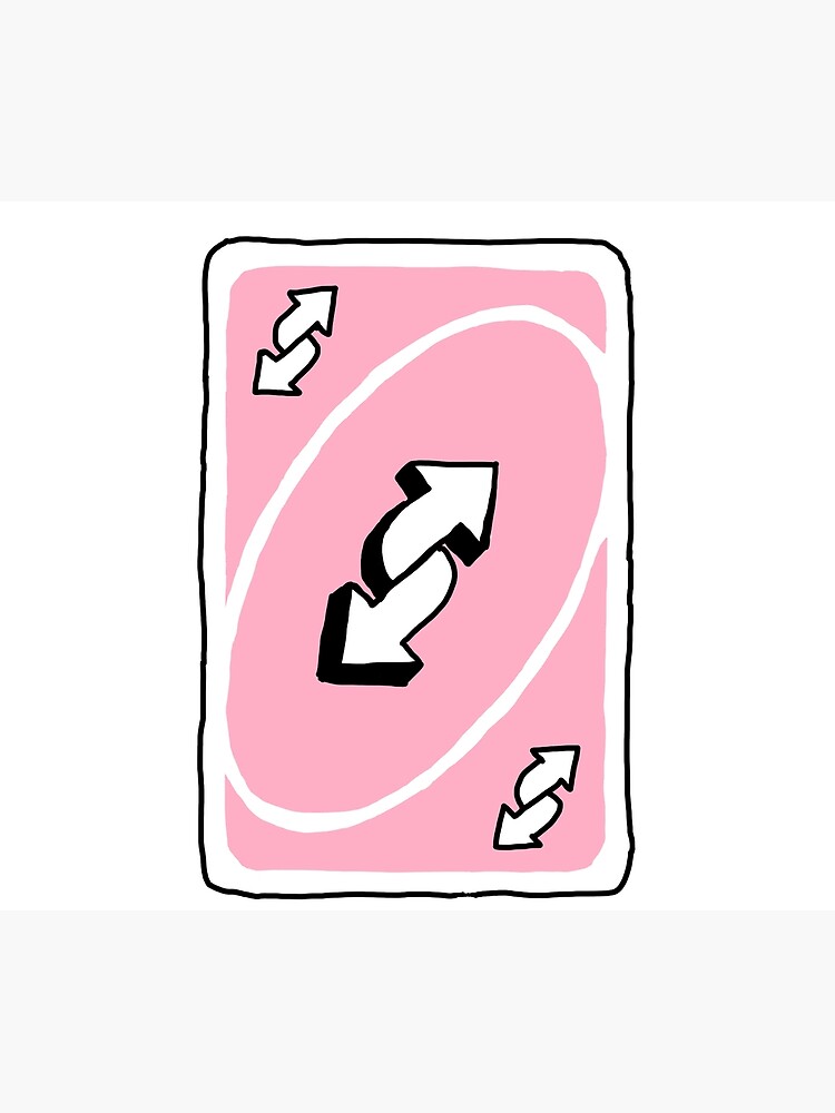 "Cute Uno Reverse Card" Art Print by Maple-Design | Redbubble