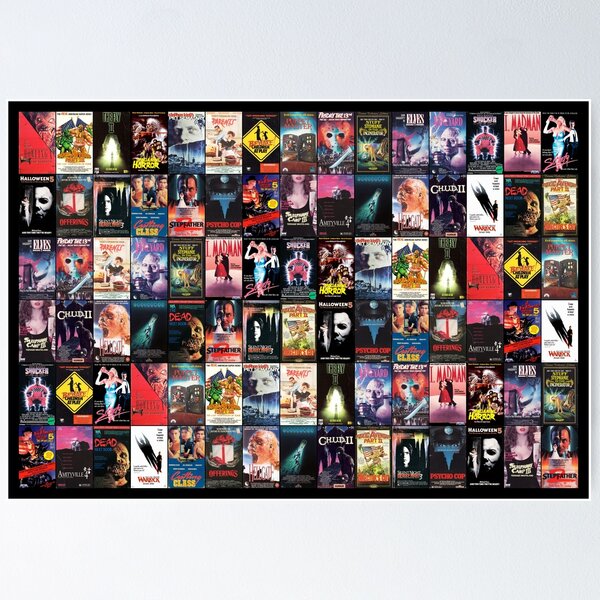 "RETRO HORROR VHS ARTWORK - 1989" Poster for Sale by FlapJackLarry ...