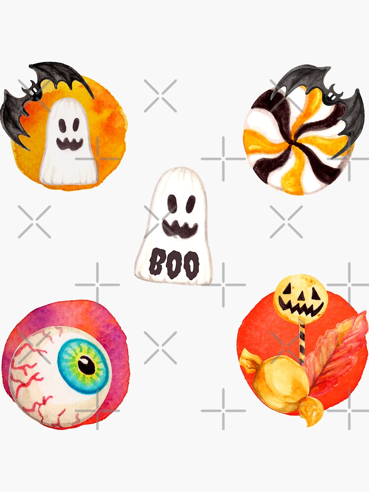 "Spooky cute Halloween sticker pack - Sticker set with 4 stickers ...