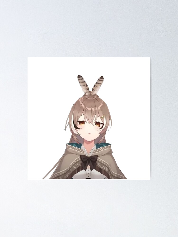"Nanashi Mumei's Sad Face" Poster for Sale by Weeb Store | Redbubble