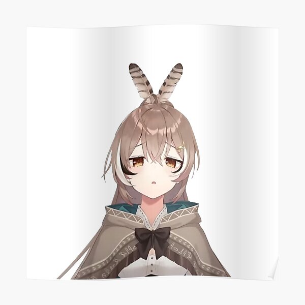 "Nanashi Mumei's Sad Face" Poster for Sale by Weeb Store | Redbubble