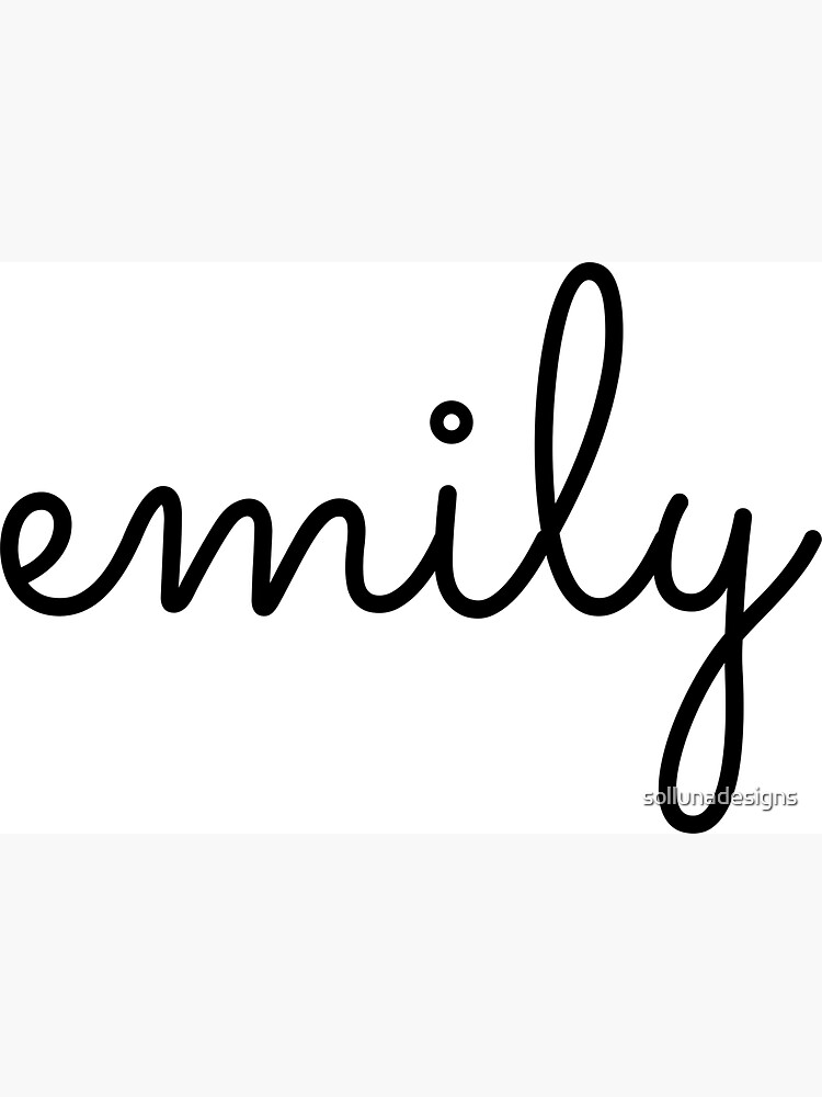 Magnet « écriture de nom cursive d'emily », par sollunadesigns | Redbubble