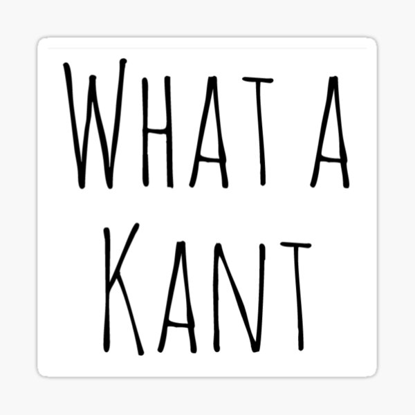 Sticker: Immanuel Kant | Redbubble