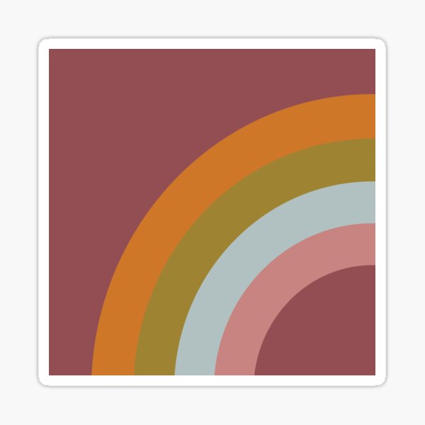 "Muted Rainbow" Sticker for Sale by mcrager | Redbubble