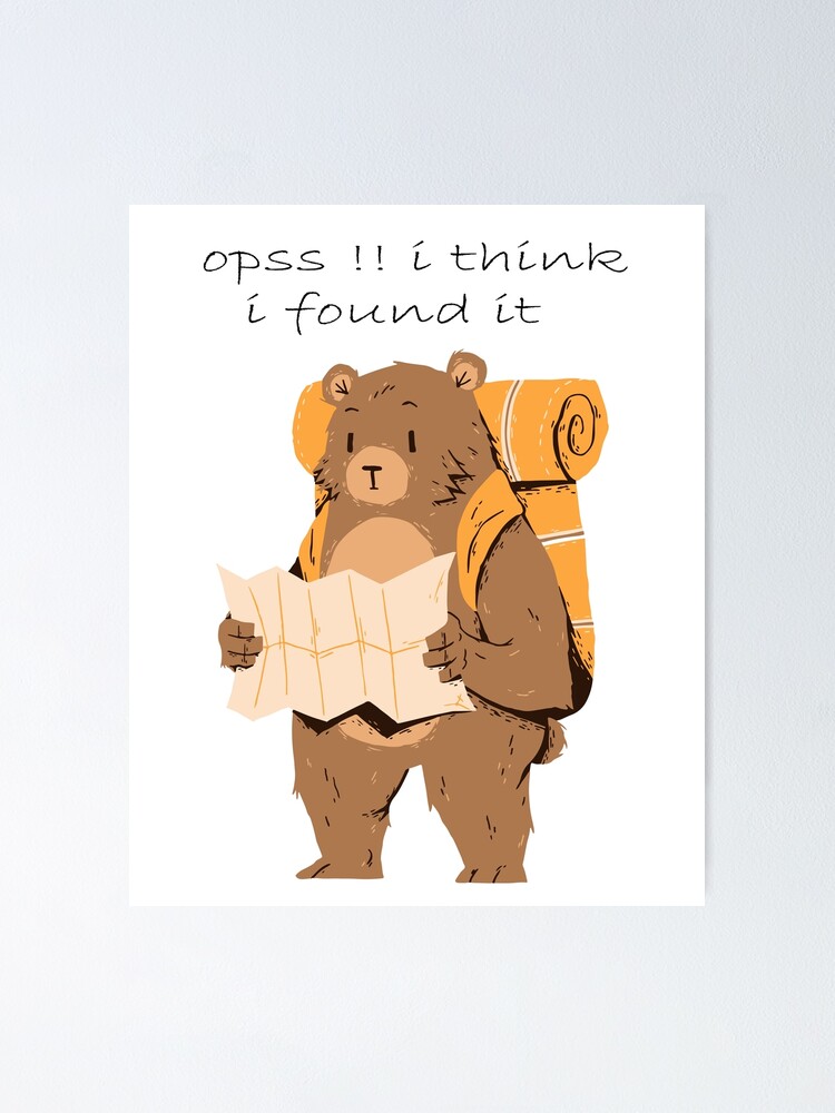 "Funny caper bear " Poster by Ayoubeyas | Redbubble