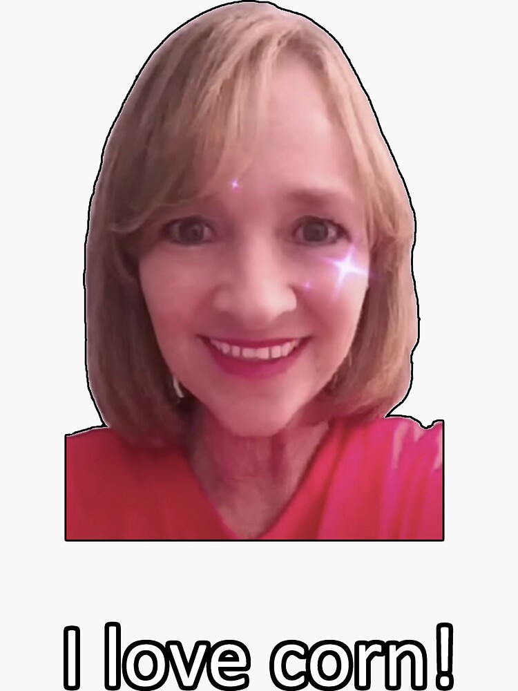 "I Love Corn Tik Tok Meme" Sticker for Sale by vennettb | Redbubble
