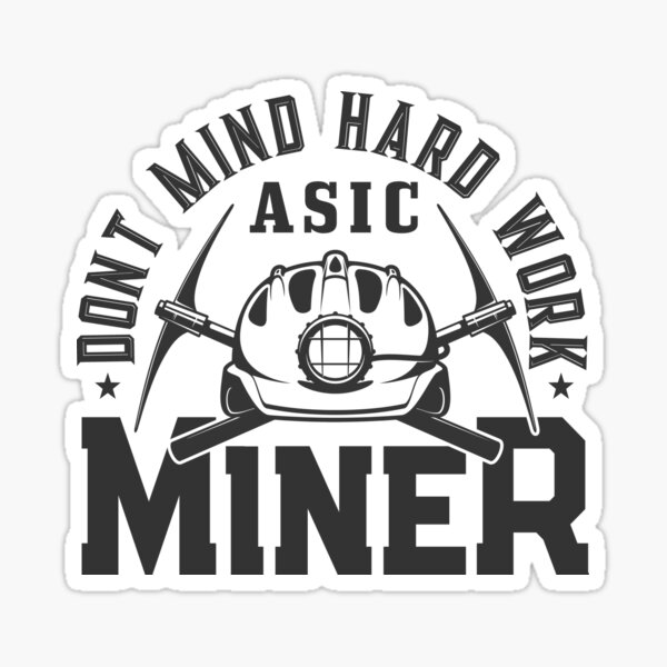 "Crypto ASIC Mining Rig Cryptocurrency Miner" Sticker for Sale by ...