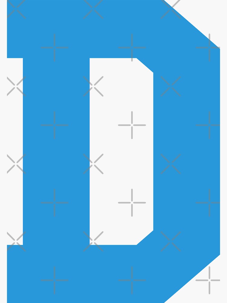 "Alphabet, Blue D, Sports letter D" Sticker for Sale by TheCultStuff ...