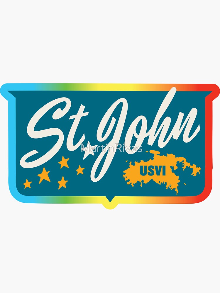 "St. John USVI" Sticker for Sale by MartinRivas | Redbubble