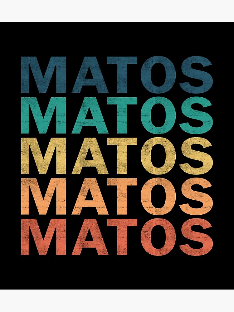 Lámina fotográfica «Camiseta con nombre de Matos - Matos Vintage Retro ...