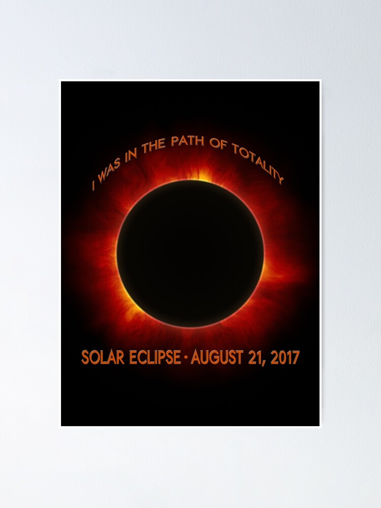 "Total Solar Eclipse" Poster for Sale by FrankieCat | Redbubble