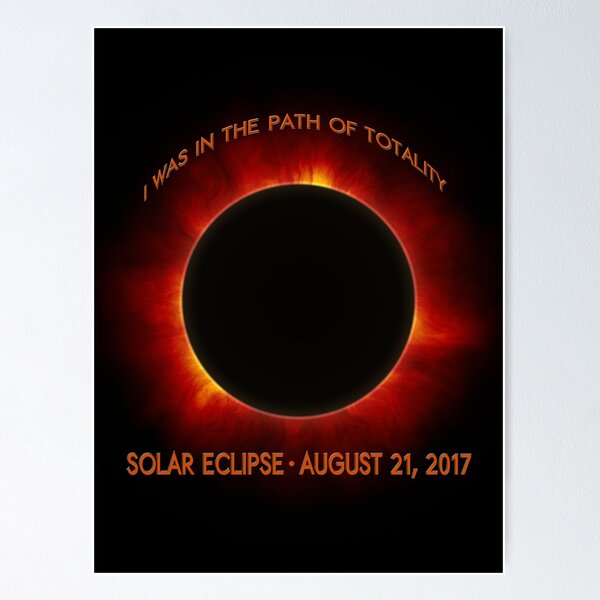 "Total Solar Eclipse" Poster for Sale by FrankieCat | Redbubble