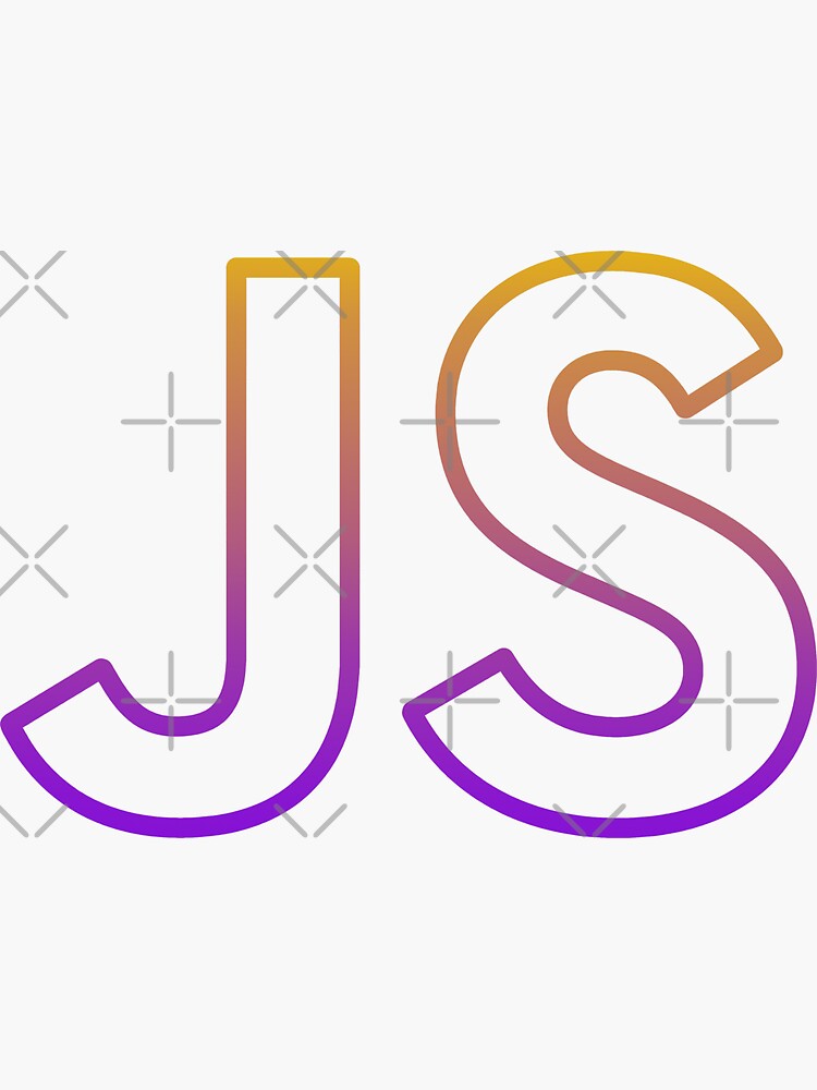 "JS Sunset Contour" Sticker for Sale by arctide | Redbubble