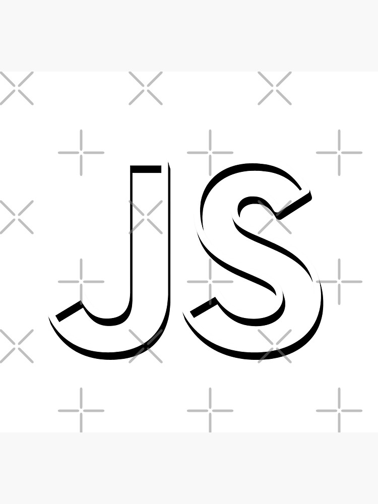 "JS White Shadow" Sticker for Sale by arctide | Redbubble