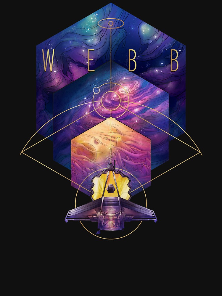 "James Webb Space Telescope WEBB Artwork" T-shirt for Sale by moontwist ...