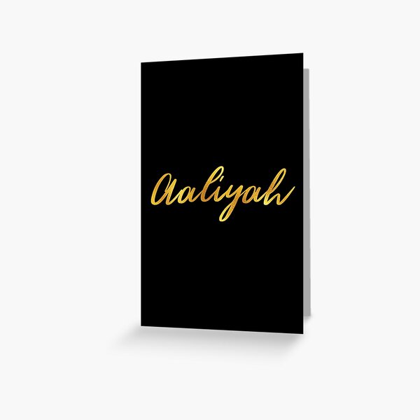 "Aaliyah Name Hand Lettering in Gold Letters| Perfect Gift Aaliyah ...