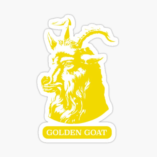 "Golden Goat Cannabis Strain" Sticker for Sale by alpstock | Redbubble