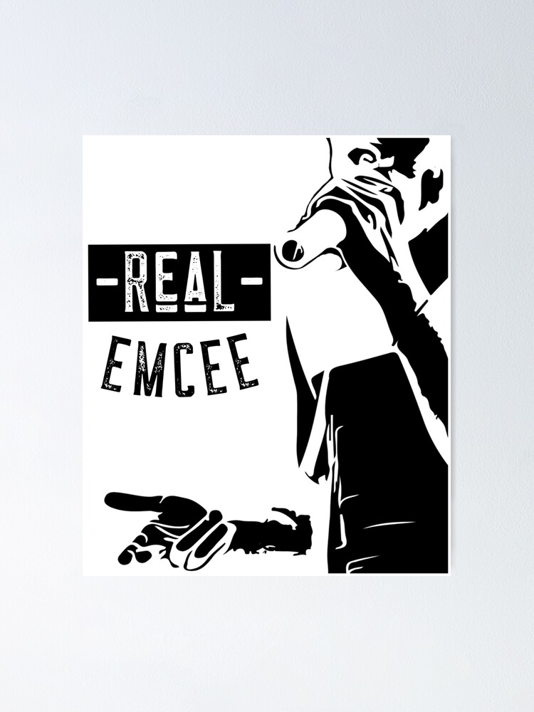 Póster «Hip Hop Emcee Retro Vintage Design | Maestro de ceremonias real ...