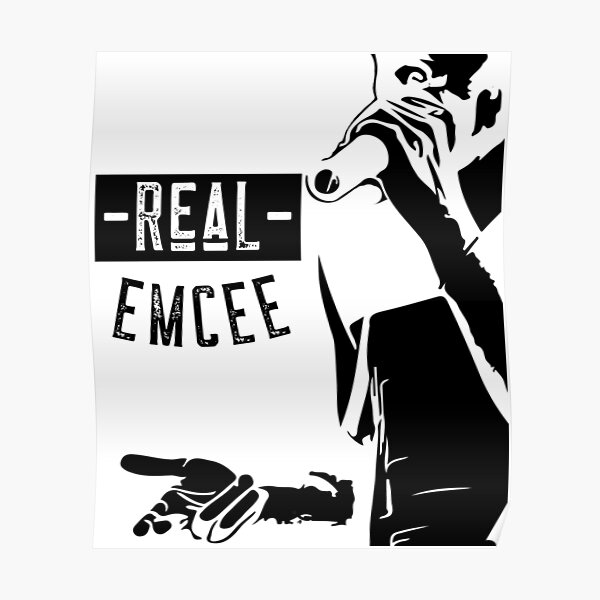 Póster «Hip Hop Emcee Retro Vintage Design | Maestro de ceremonias real ...