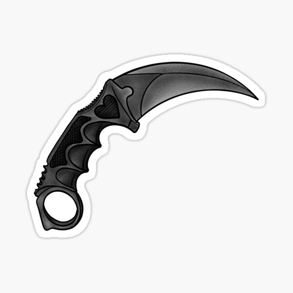"Karambit" Sticker for Sale by Sinner-designs | Redbubble