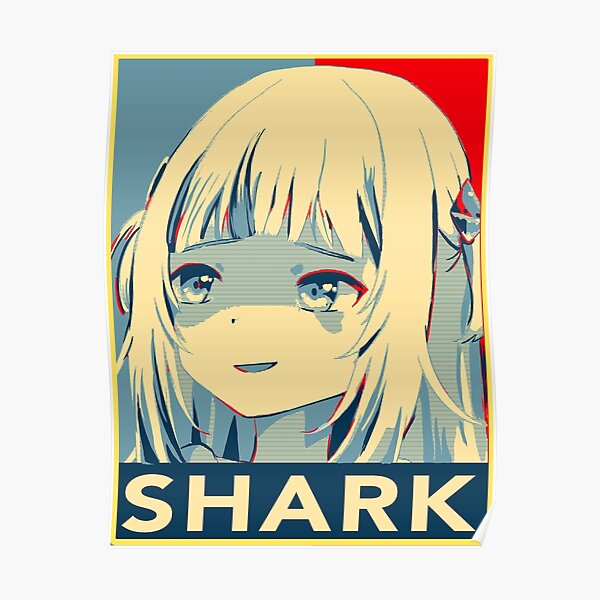 "Gawr Gura SHARK Hope" Poster for Sale by TopShark | Redbubble