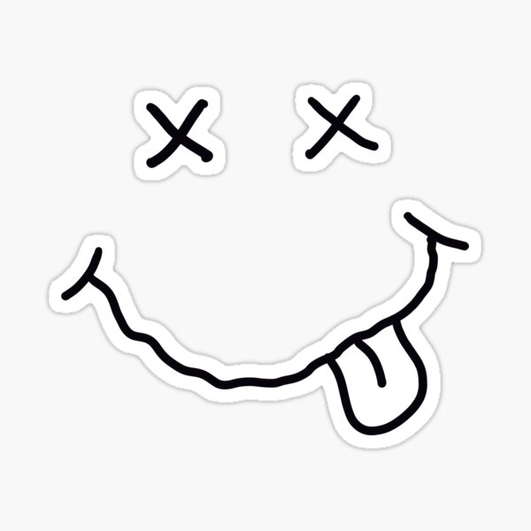 "X smiley face" Sticker for Sale by TruVibez | Redbubble