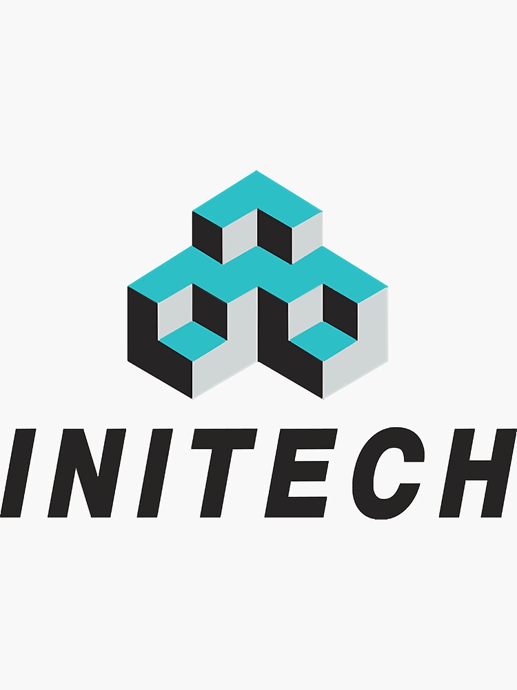 "Initech [Office Space] " Sticker for Sale by WhitmoyerAyumi | Redbubble