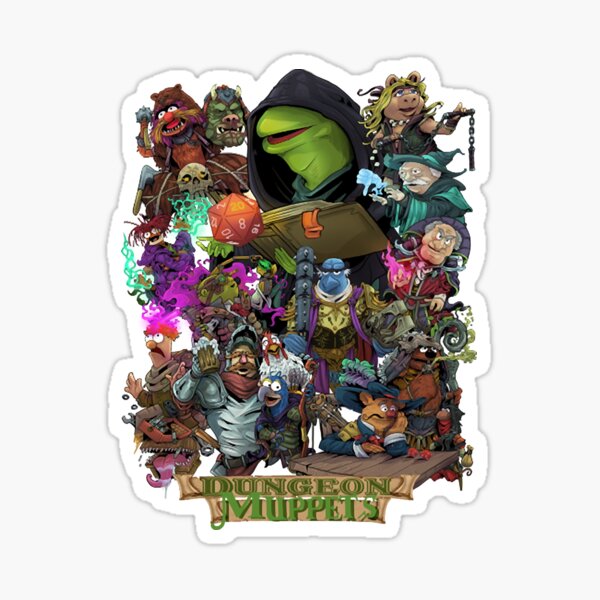 "Dungeon Muppets " Sticker for Sale by CalebSimos | Redbubble