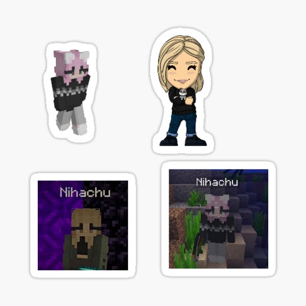 "Nihachu Minecraft Skin" Sticker for Sale by redbubblejsjzj | Redbubble