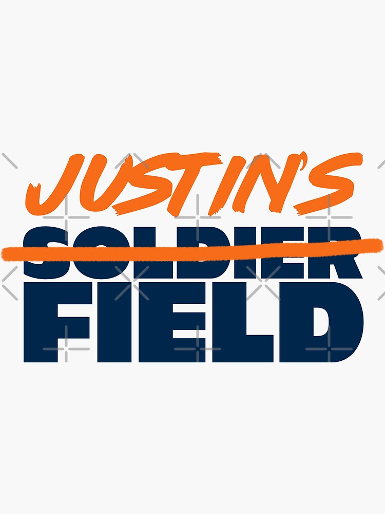 "Soldier Field = Justin Fields" Sticker by Primotees | Redbubble