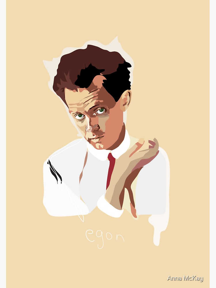 "Egon Schiele - Artist Series" Sticker by annamckay | Redbubble