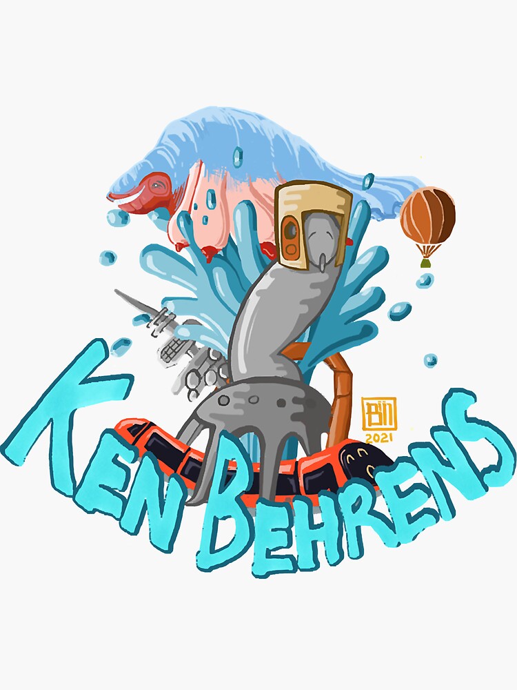 "Ken Sticker" Sticker for Sale by RandolphDejesus | Redbubble