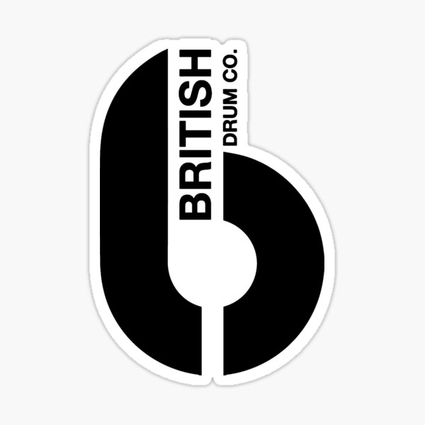 "LOGO - "BRITISH" CYMBALS DRUM" Sticker for Sale by albesadam | Redbubble