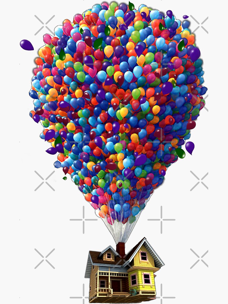 "UP Balloon House" Sticker for Sale by myhappyquokka | Redbubble