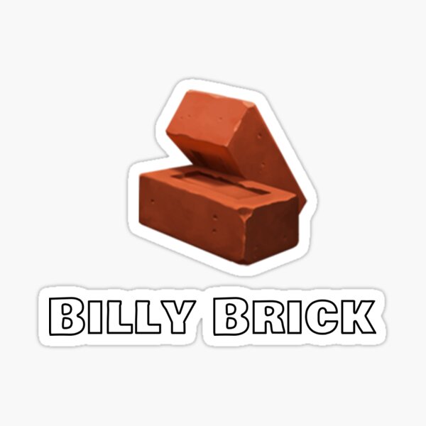 "Billy Brick Logo" Sticker for Sale by JRPhotography18 | Redbubble