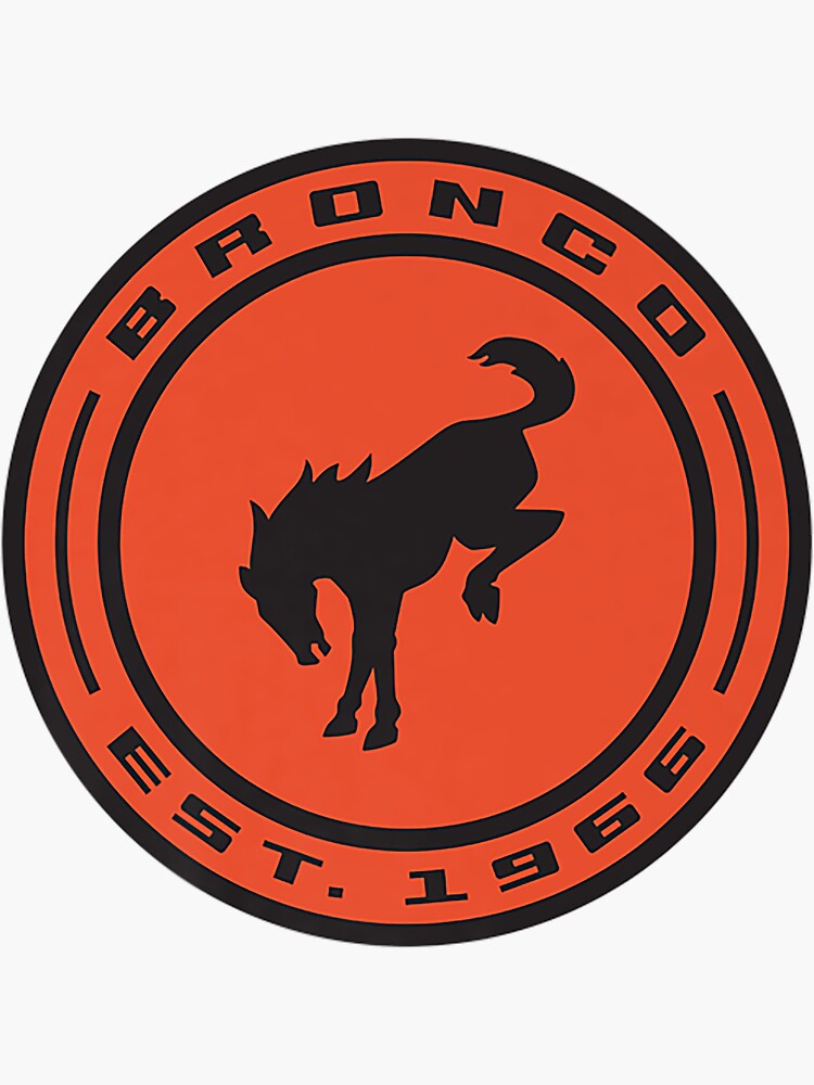 "Ford Bronco Round Badge Logo" Sticker for Sale by Druss2Anato | Redbubble