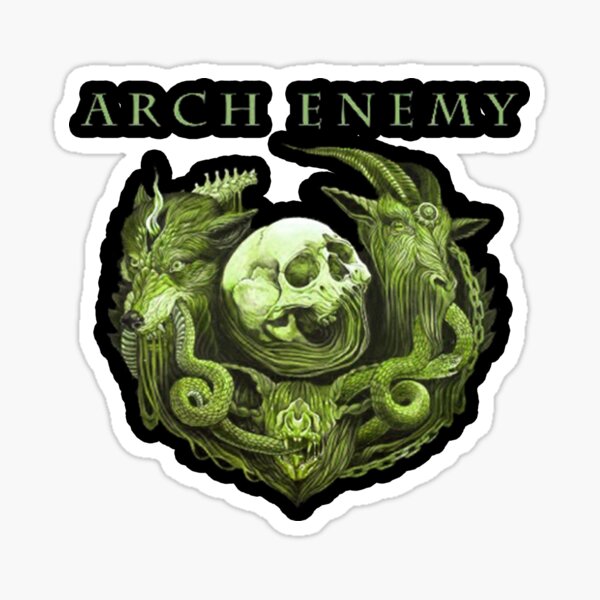 "ARCH ENEMY BAND METAL ARTWORK" Sticker for Sale by cspoerlpi | Redbubble
